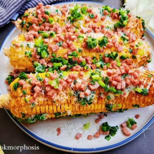 Grilled Corn with Spam Recipe (Elote) - COOKMORPHOSIS