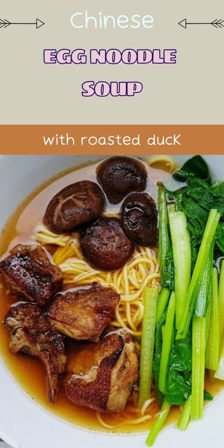 Chinese Egg Noodle Soup with Roasted Duck - COOKMORPHOSIS