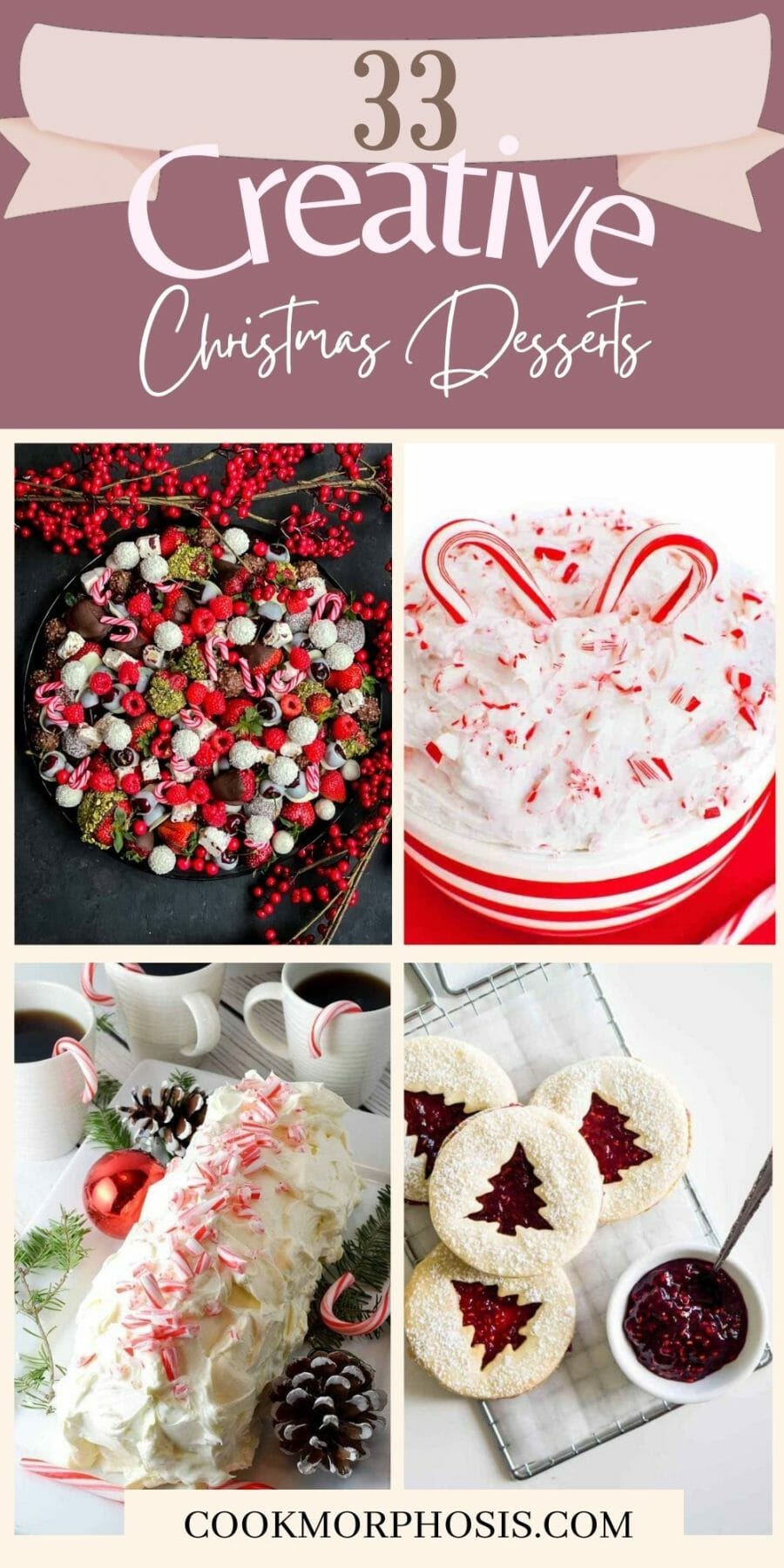 33 Creative Christmas Desserts Recipes - COOKMORPHOSIS