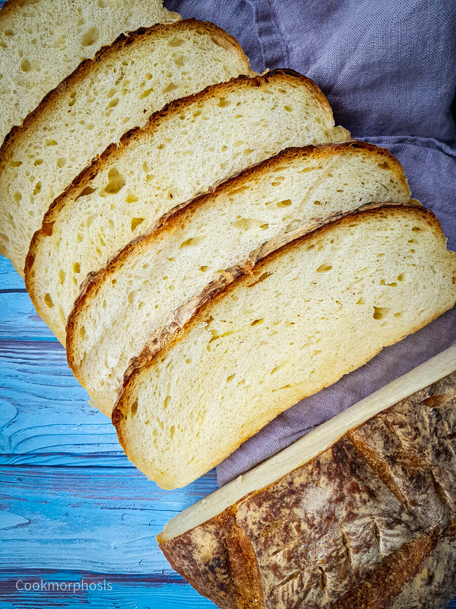 Homemade Artisan Cheese Bread - Yeasted Bread Recipe