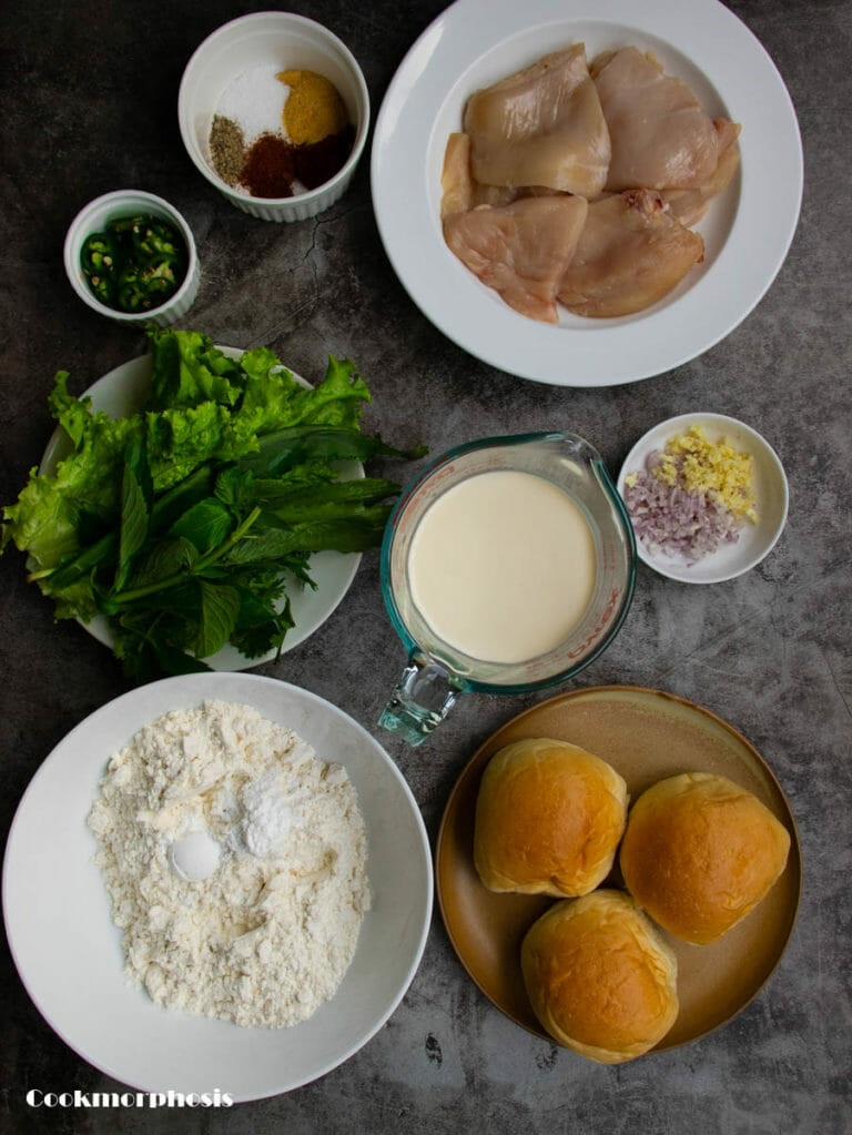 Crispy Chicken Pho Burger - A Vietnamese Fusion Take on Burger