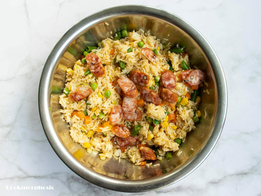 Quick Fried Rice Recipe - Under 45 Minutes and Hassle Free Cleaning