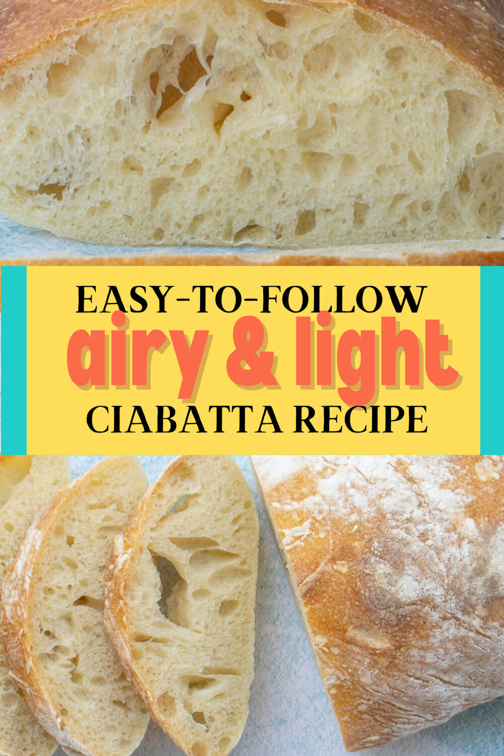 Light And Airy Homemade Ciabatta Bread - COOKMORPHOSIS