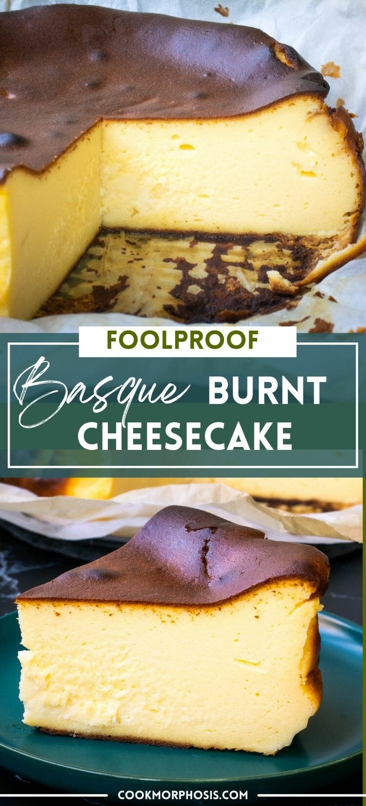 Foolproof Basque Burnt Cheesecake - COOKMORPHOSIS