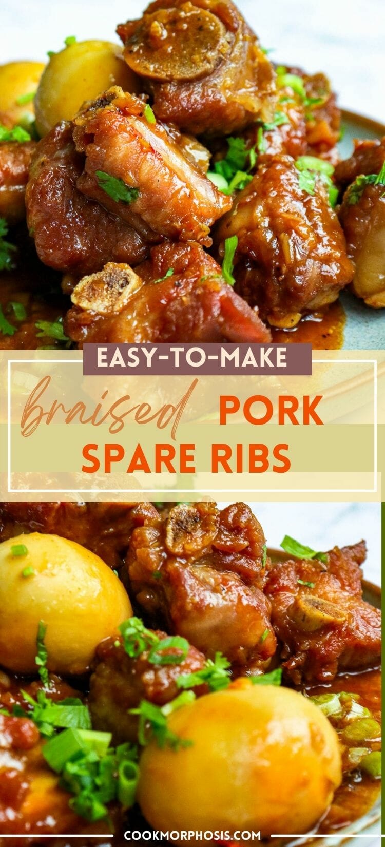 Braised Pork Spare Ribs (Suon Ram Man) - COOKMORPHOSIS