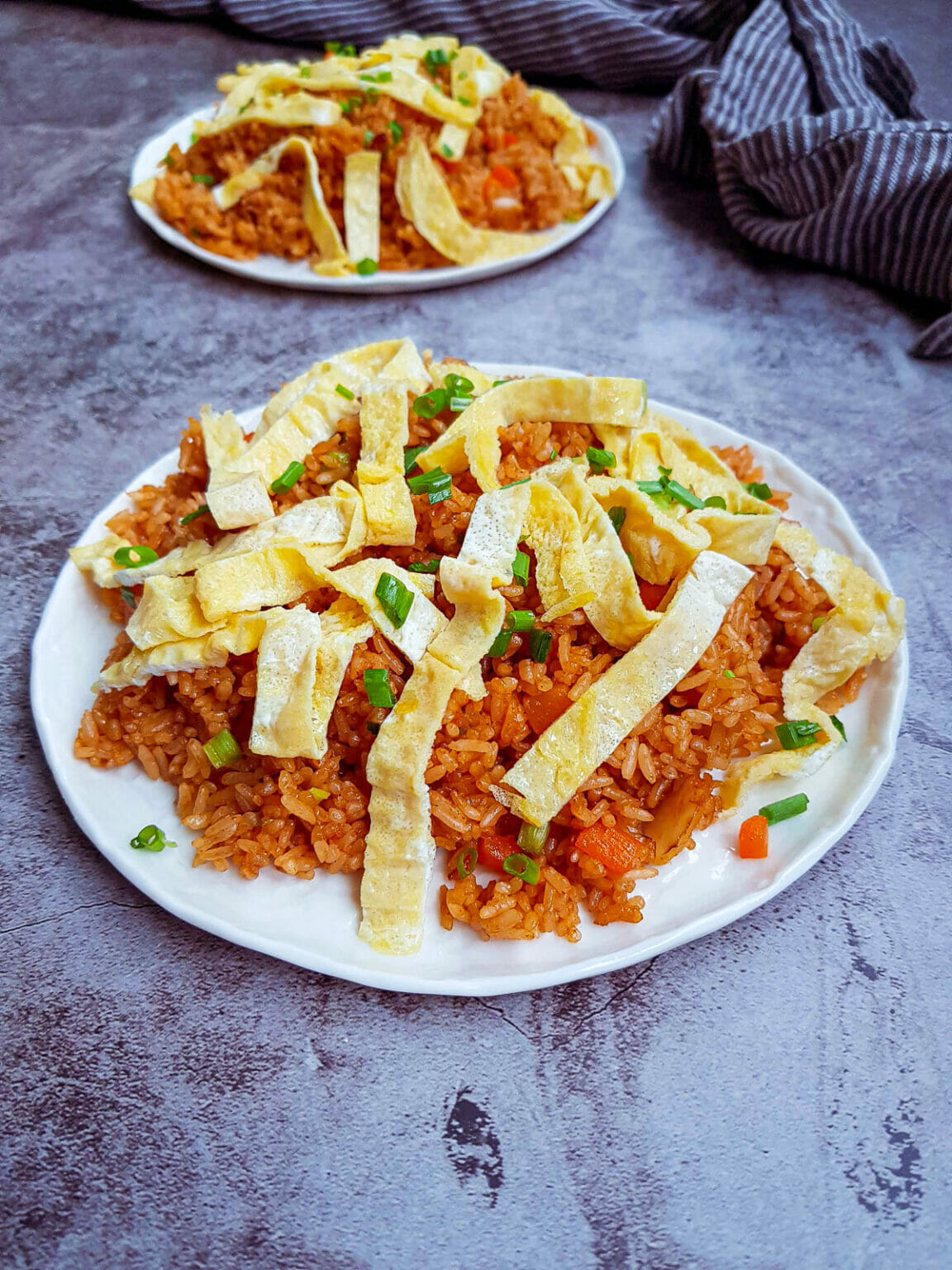 Tasty Egg Fried Rice With Sriracha Soy Sauce